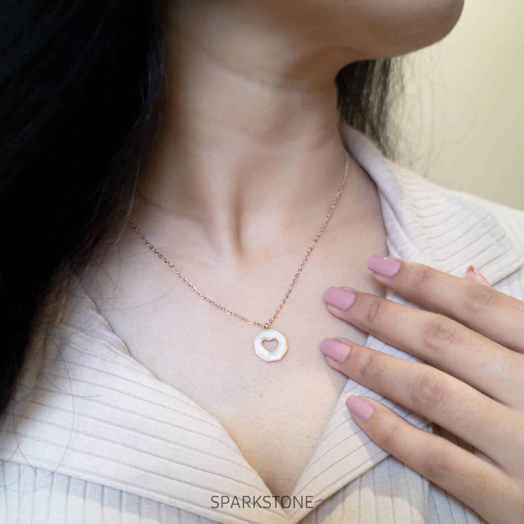 HEXAGONAL LOVE PENDANT - Sparkstone