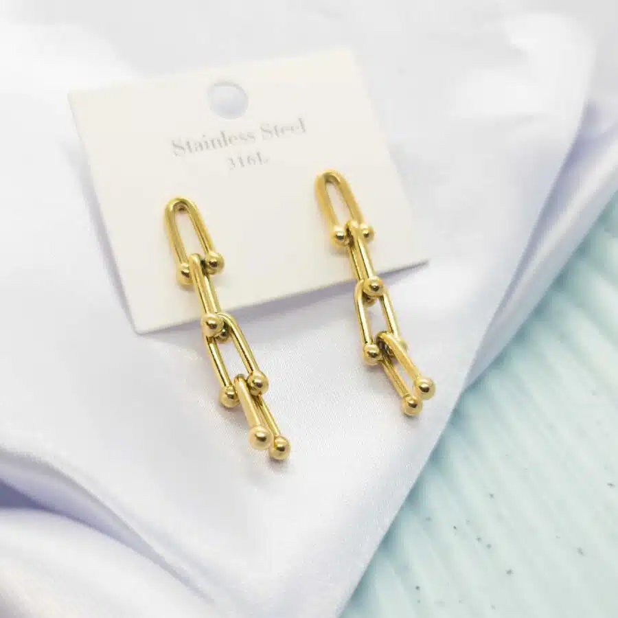 CONNECTING LINK EARRINGS - Sparkstone